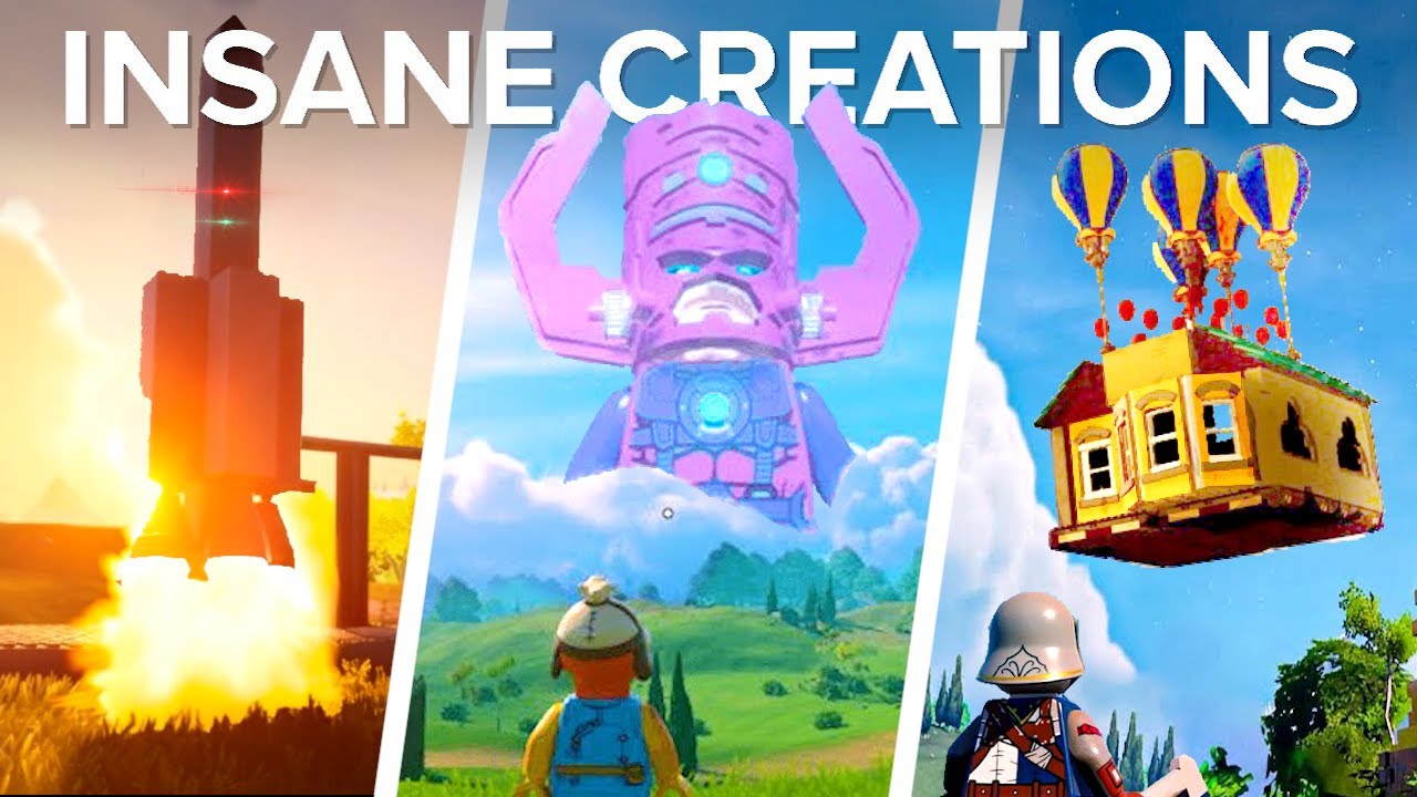 10 Insane CREATIONS In LEGO Fortnite! - YouTube
