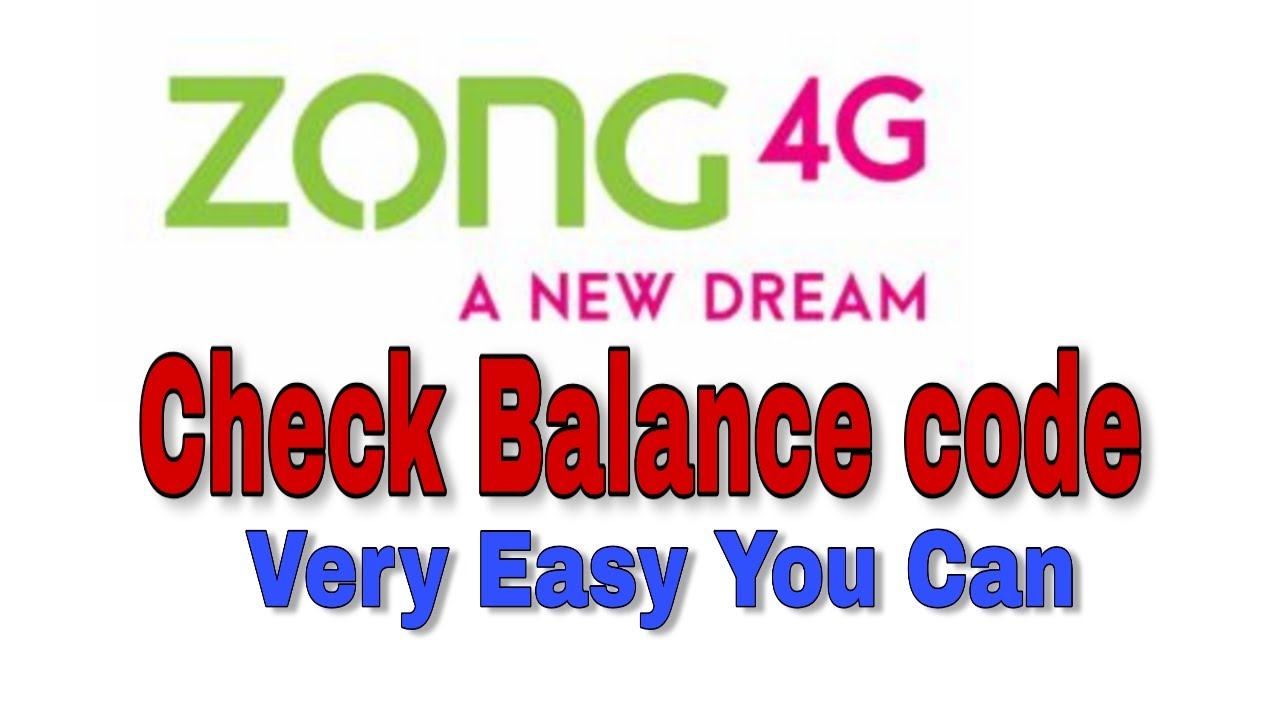 How to check Zong Balance code/Zong ka Balance kase check kare in hindi ...