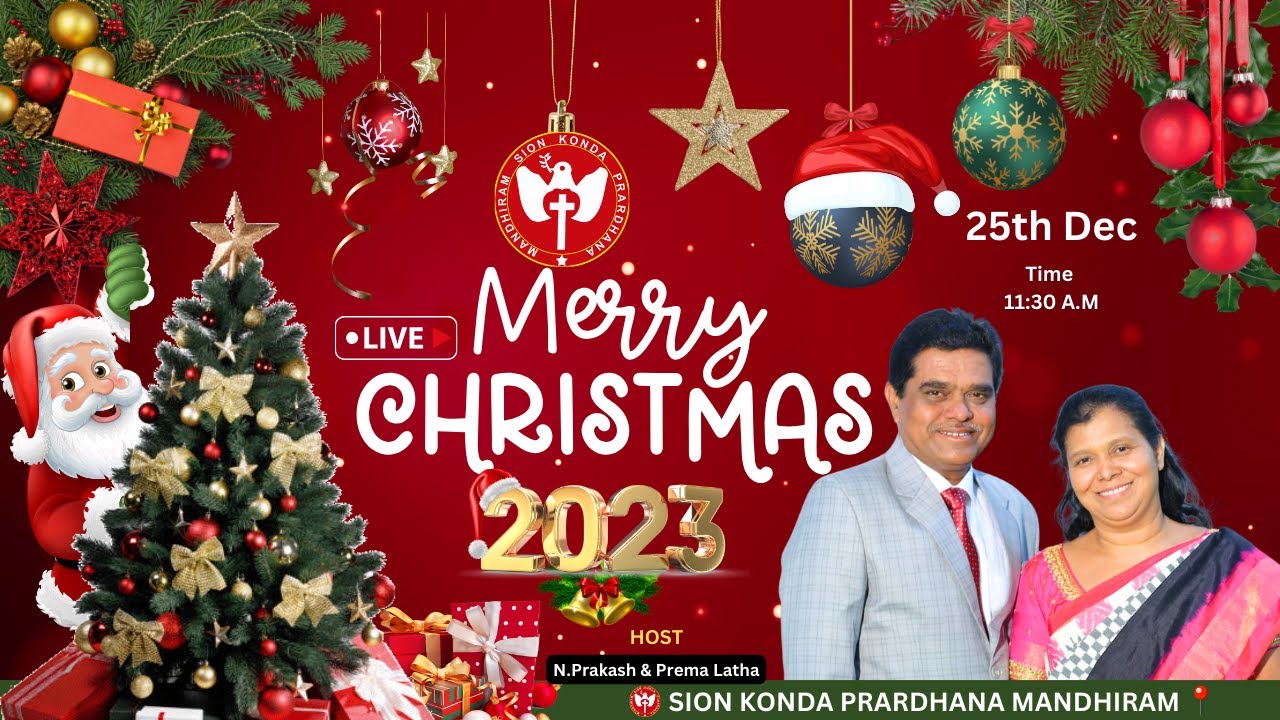 || CHRISTAMAS CELEBRATIONS... || 25th Dec 2023 || PROPHET N. PREMALATHA ...