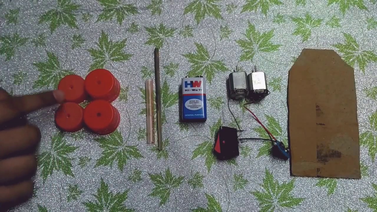 How to make a motor car with waste materials - YouTube