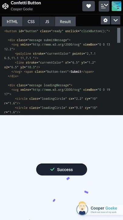 Confetti Button - YouTube