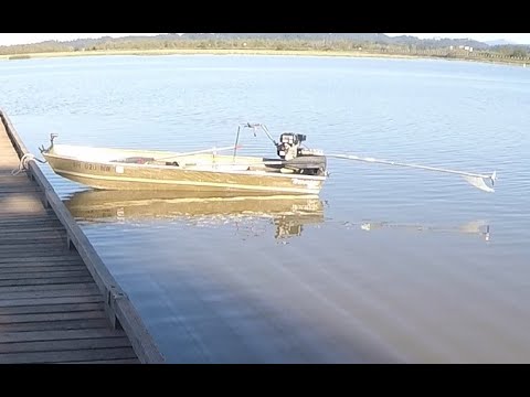 Open water test run with new-to-me jon boat. - YouTube