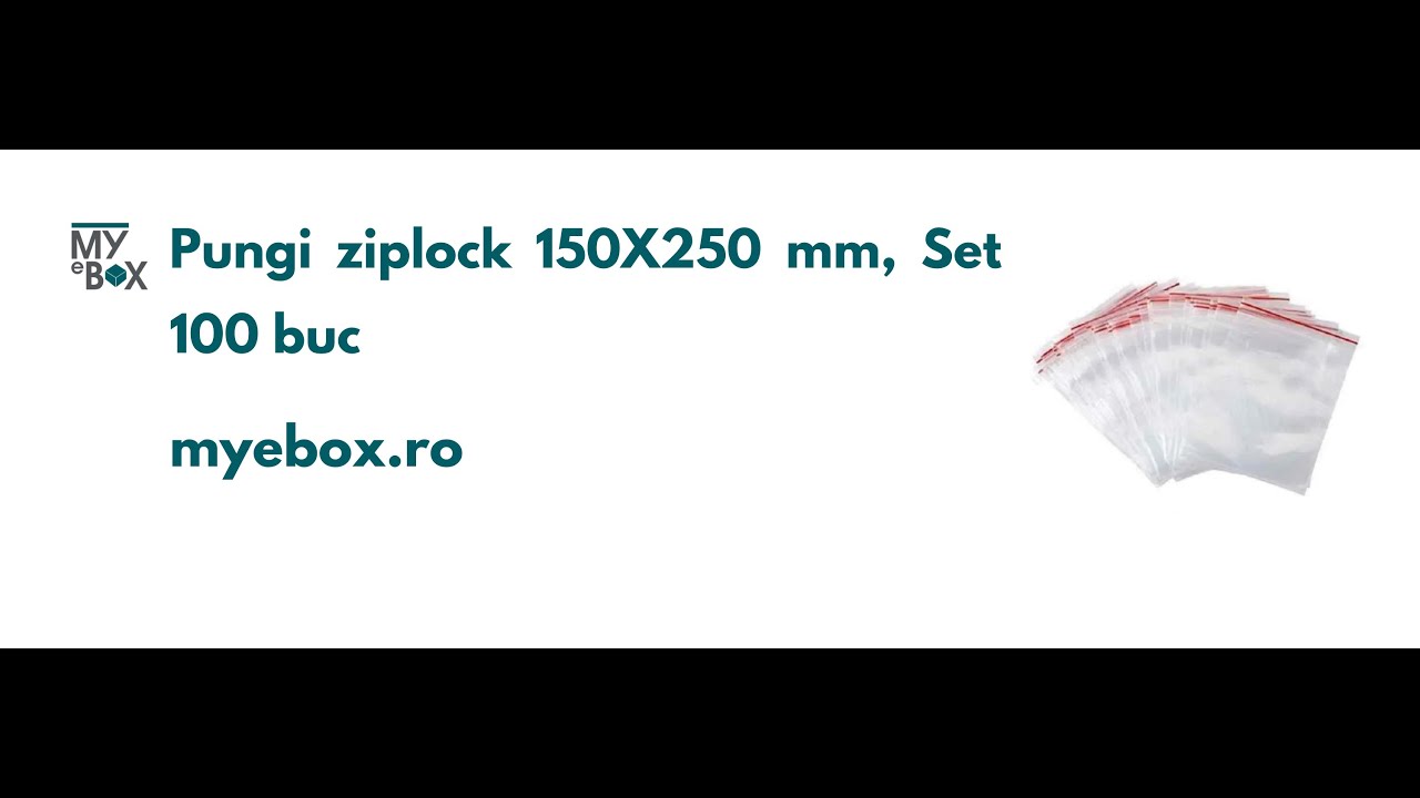 Pungi ziplock 150X250 mm, Set 100 buc I Pungi cu fermoar ziplock ...