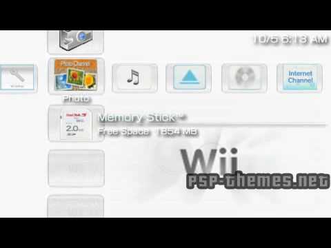 PSP Theme Nintendo Wii PSP-Themes.NET - YouTube