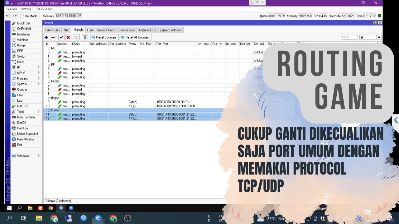 Routing Semua Game dengan Mudah di Mikrotik - YouTube