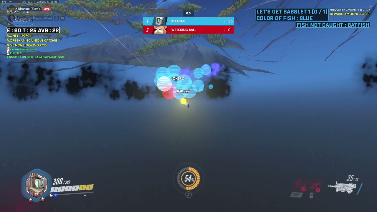 I catch the last fish in Overwatch Bastion Fishing - YouTube