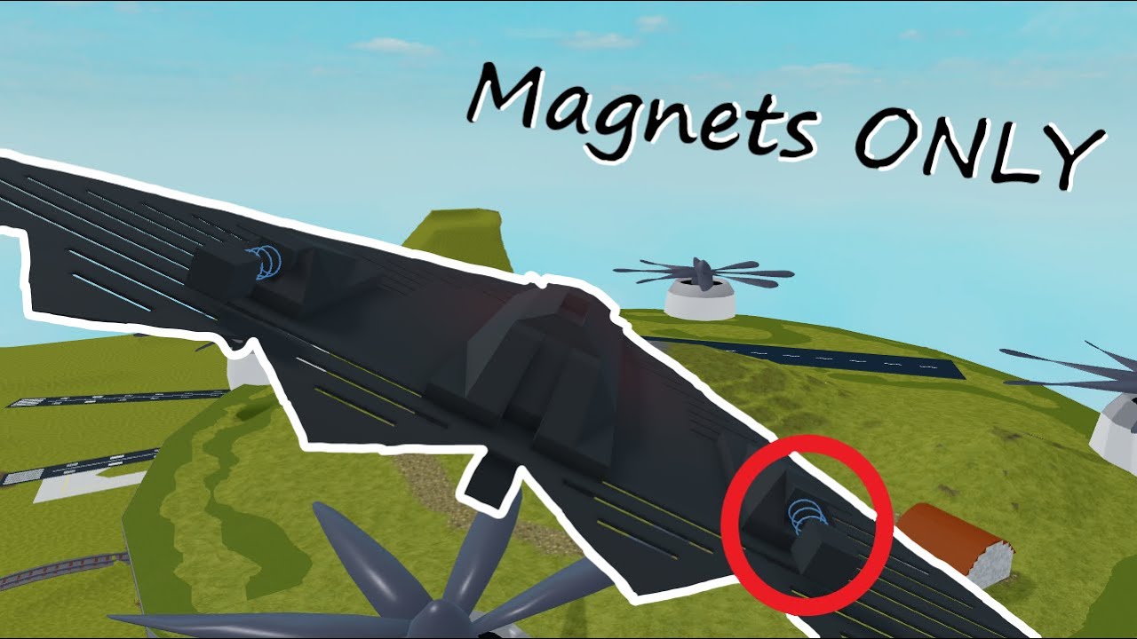 How to build a *MAGNET* powered plane in plane crazy! - YouTube