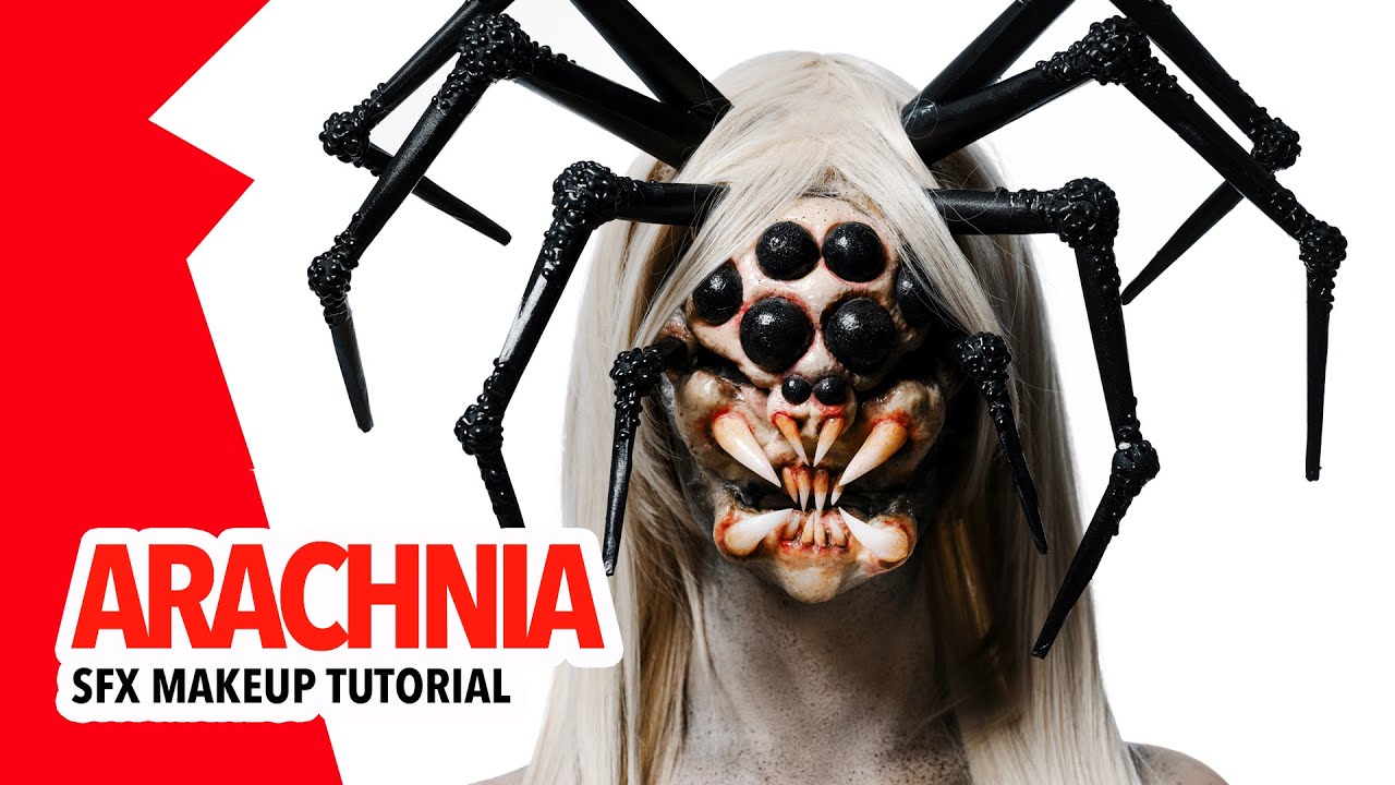 Arachnia sfx makeup tutorial - YouTube