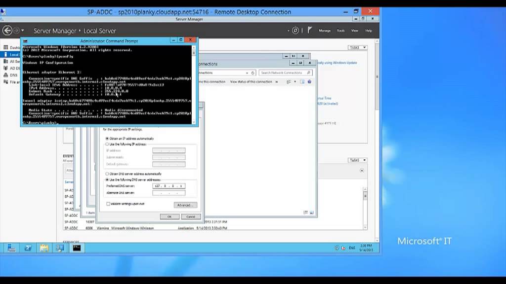 Building a SharePoint 2010 Pop up Lab in Windows Azure - YouTube