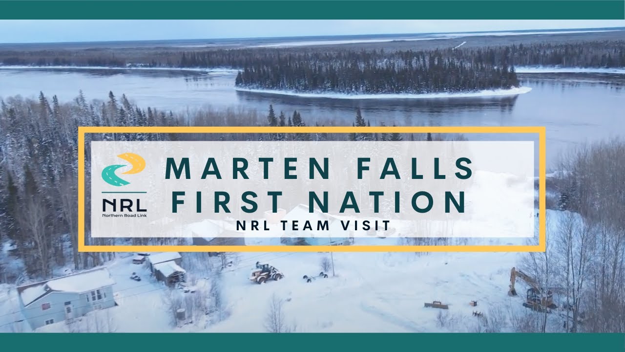 The Northern Road Link team visits Marten Falls First Nation - YouTube