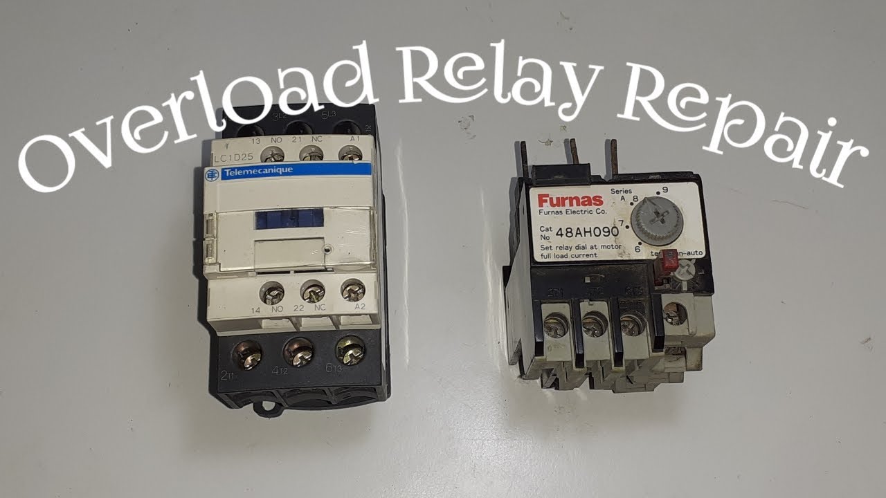 Magnetic Contactor Overload Relay Servicing & Repair - YouTube