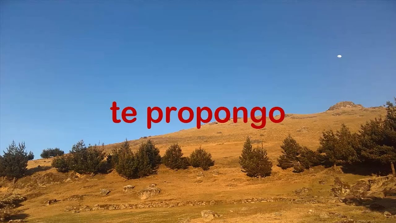 Te propongo Sandro karaoke - YouTube