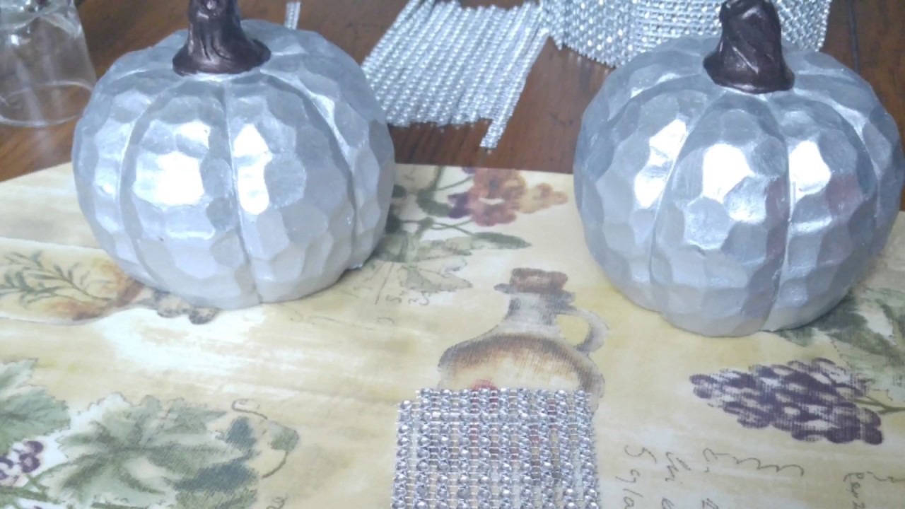 DIY Bling Pumpkins - YouTube