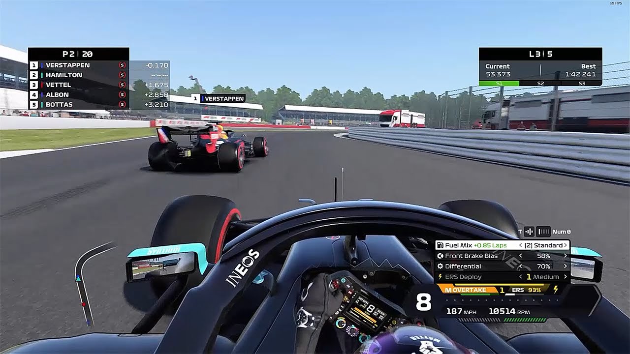 Verstappen Hamilton Crash Silverstone - Simulation F1 2020 - YouTube