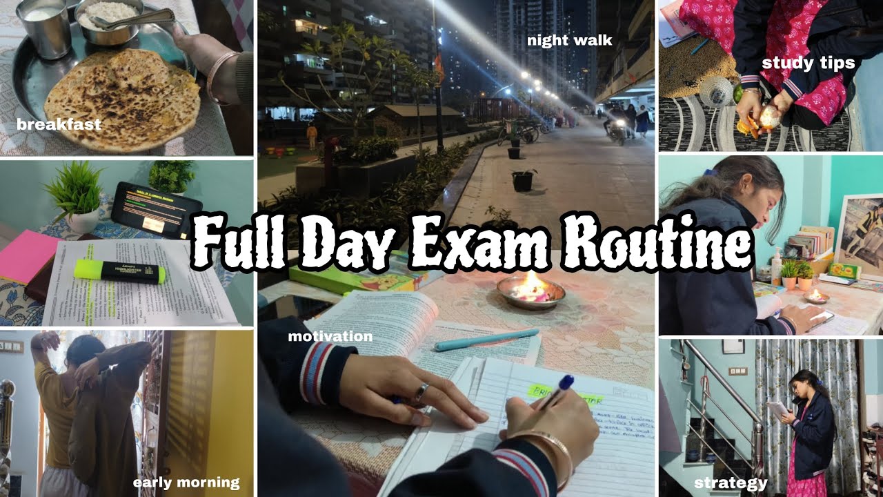 FULL DAY EXAM ROUTINE: Exam Preparation, Study Tips, Motivation & More💜 ...