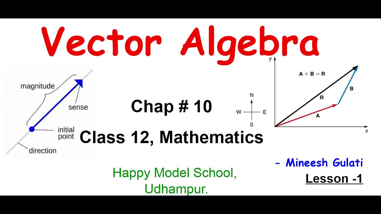 Math #12 || Chapter 10 || Vector Algebra || Lesson - 1 - YouTube