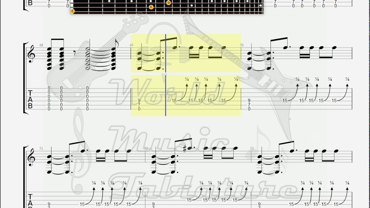 Deftones 7 Words GUITAR TAB - YouTube