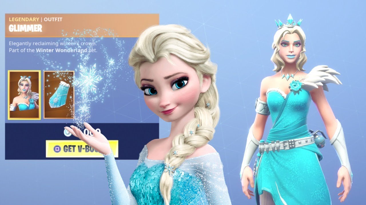 *NEW* ELSA OUTFIT + UNWRAPPED EMOTE & FLURRY AXE - YouTube