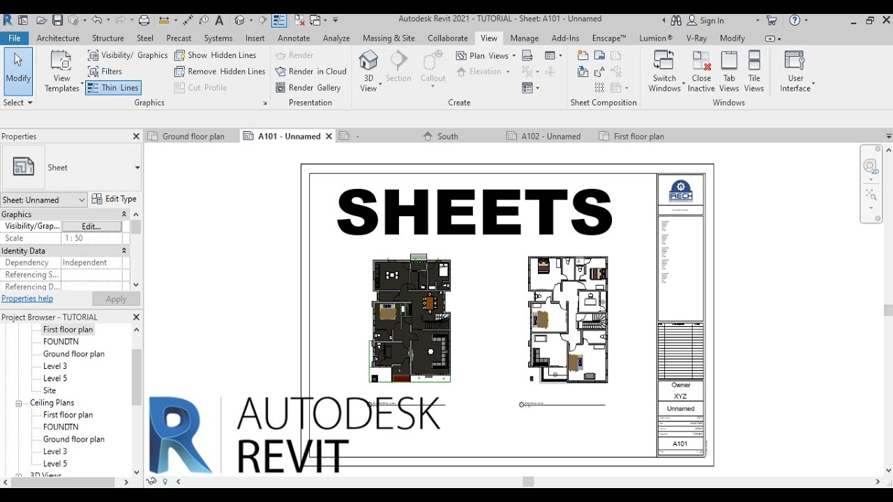 Sheets in Revit - YouTube