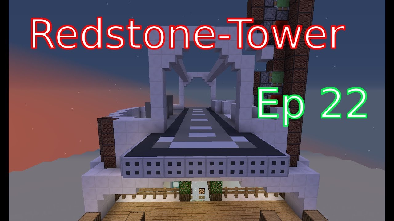 Elytra-Airport Pt. 1 | LET'S BUILD THE REDSTONE-TOWER Ep. 22 - YouTube