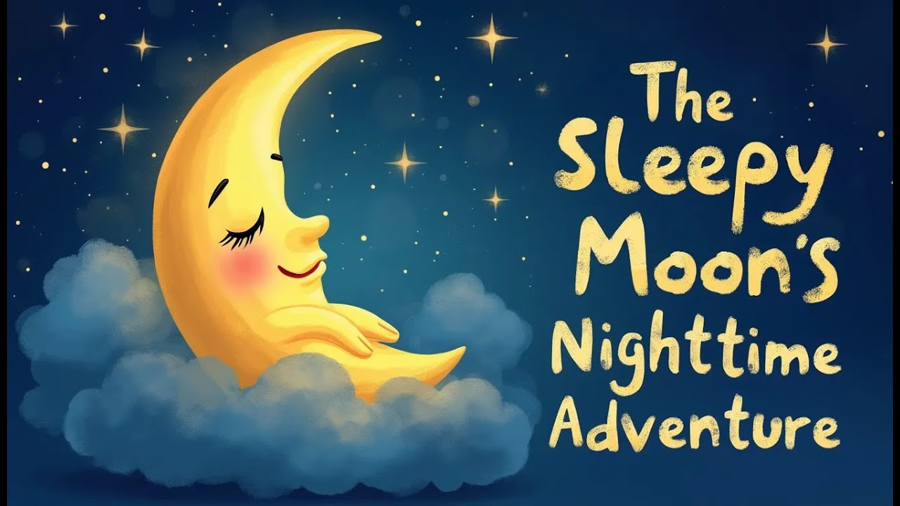 The Sleepy Moon's Nighttime Adventure- Kids' Bedtime Story - YouTube