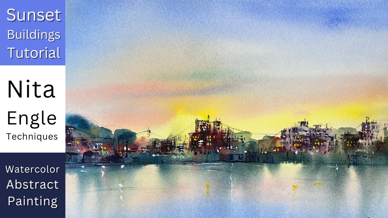 Atmospheric Abstract Step by Step Watercolour Tutorial - YouTube