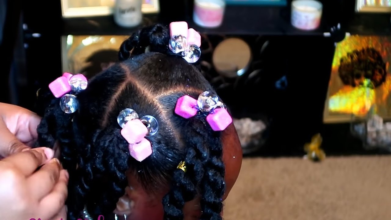 Easy Hairstyle Using Kinky Twist Hair - YouTube