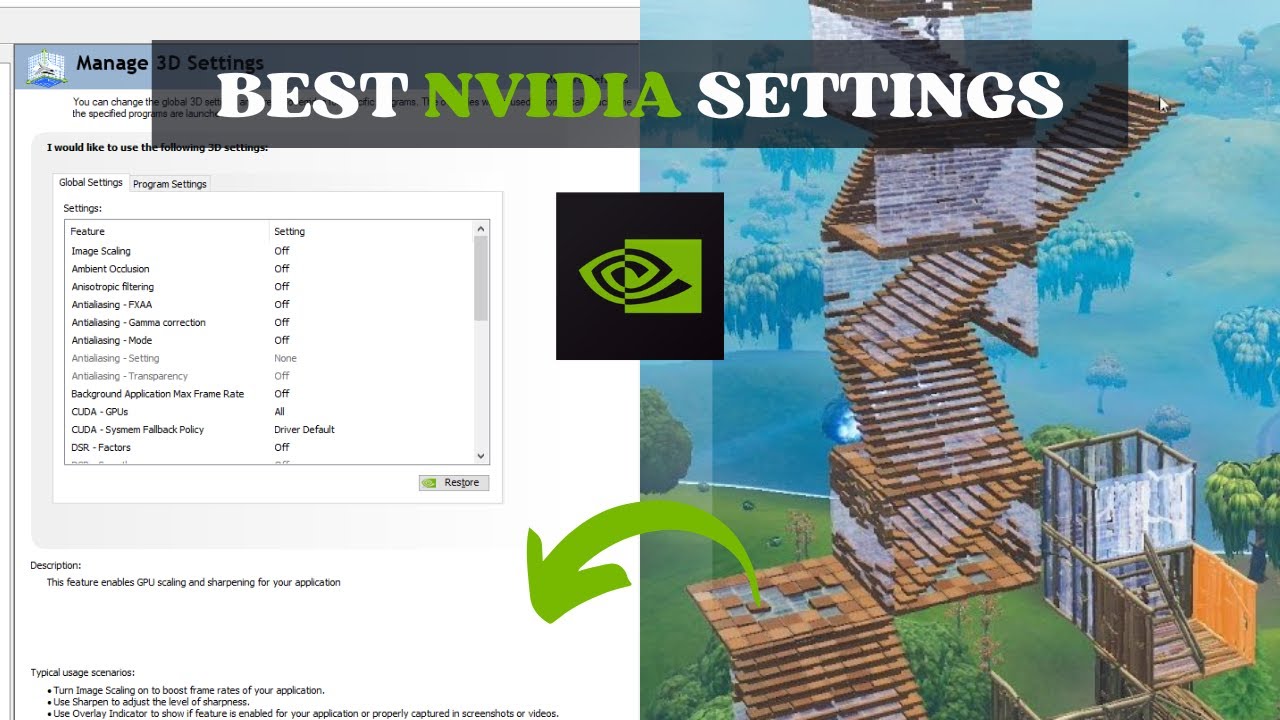 BEST Nvidia Control Panel Settings for Fortnite and Quick FPS Boost ...