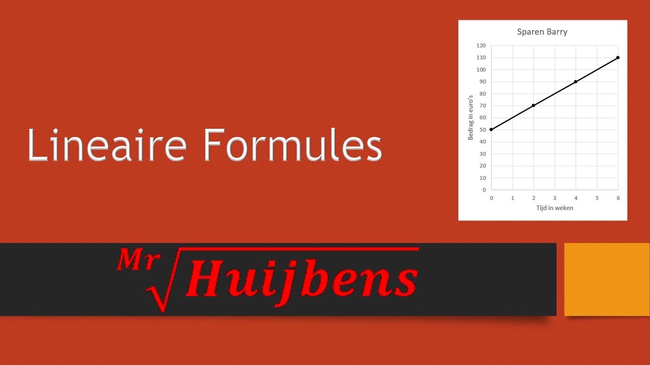 Lineaire Formules - YouTube