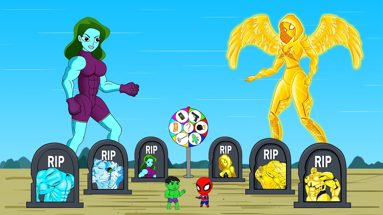 Evolution of SUPERHERO: SPIDER GWEN Angel vs. SHE HULK Transformation ...