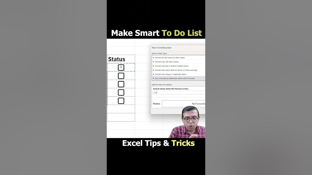 How To Make Smart To Do List in Excel | Smart Tips & Trick #excel # ...