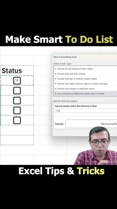 How To Make Smart To Do List in Excel | Smart Tips & Trick #excel #exceltricks #advanceexcel ...