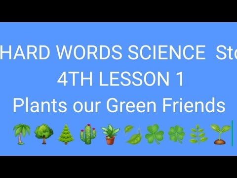 DIFFICULT WORDS SCIENCE LESSON 1std 4th#RevisedCherryBook# ...