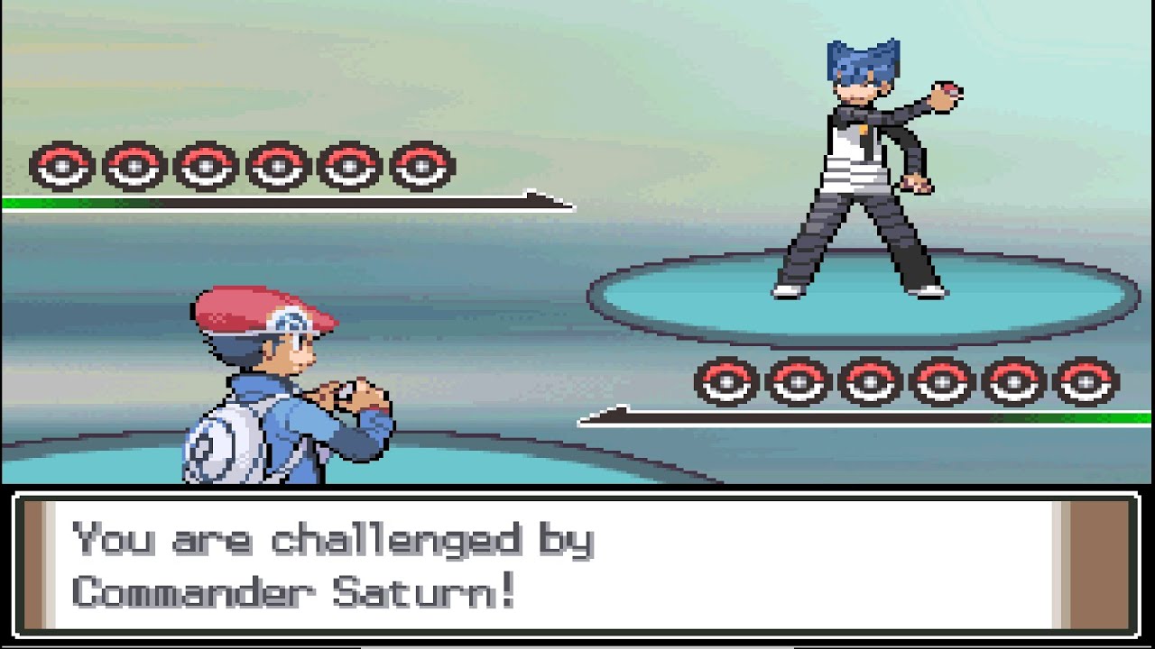 Pokemon Azure Platinum • Commander Saturn - Galactic HQ [Hard] - YouTube