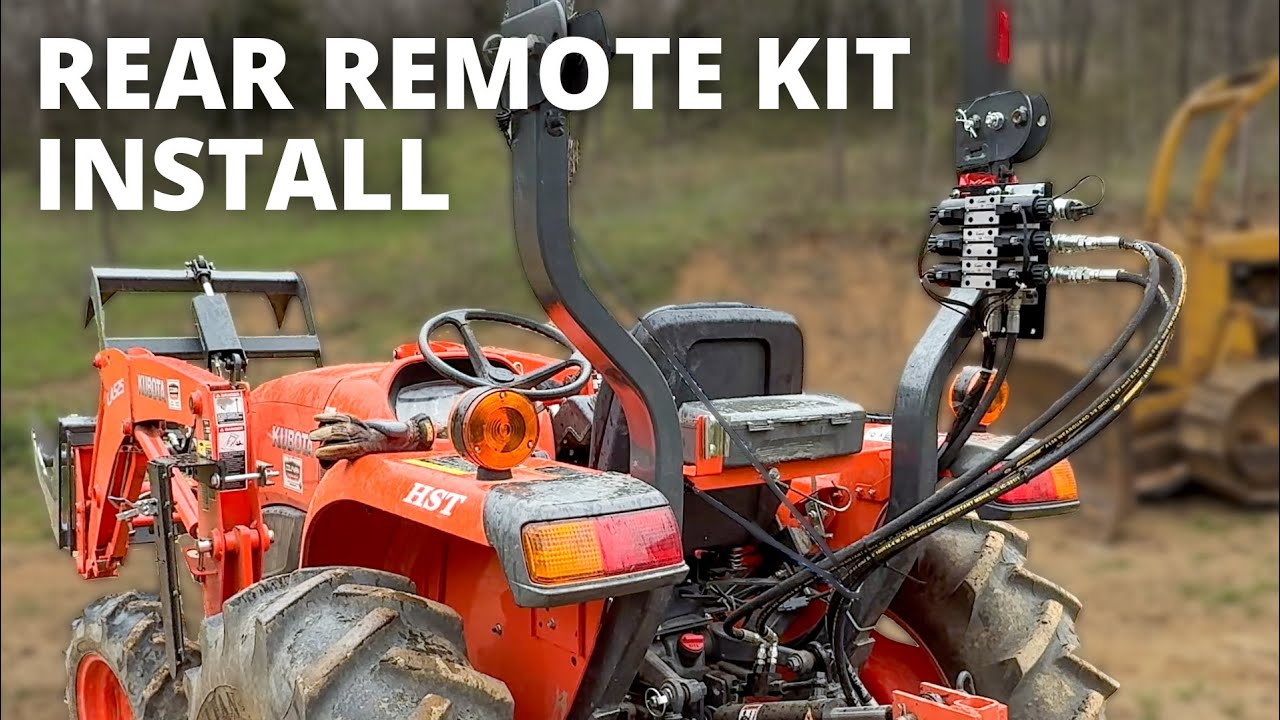 How To Install Summit Rear Remote Kit - Kubota Tractor Hydraulic - YouTube