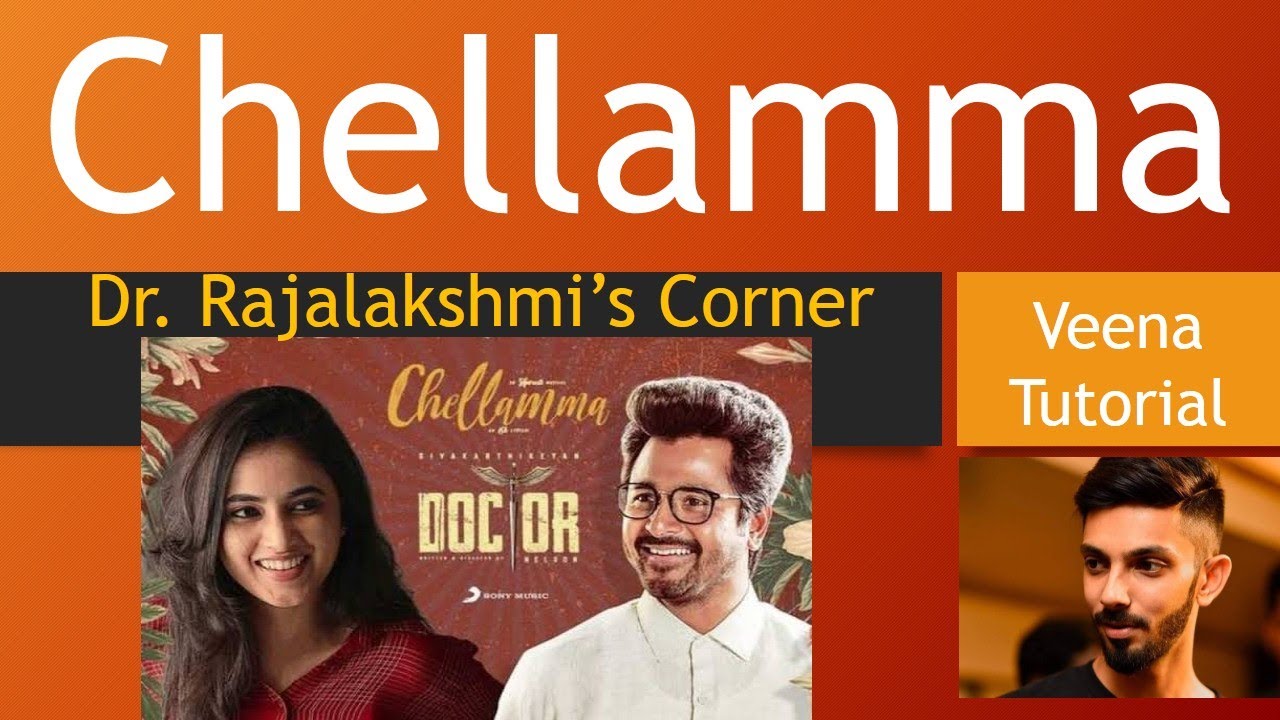 Chellamma Chellamma | Doctor | Veena Tutorial | Carnatic Notes ...
