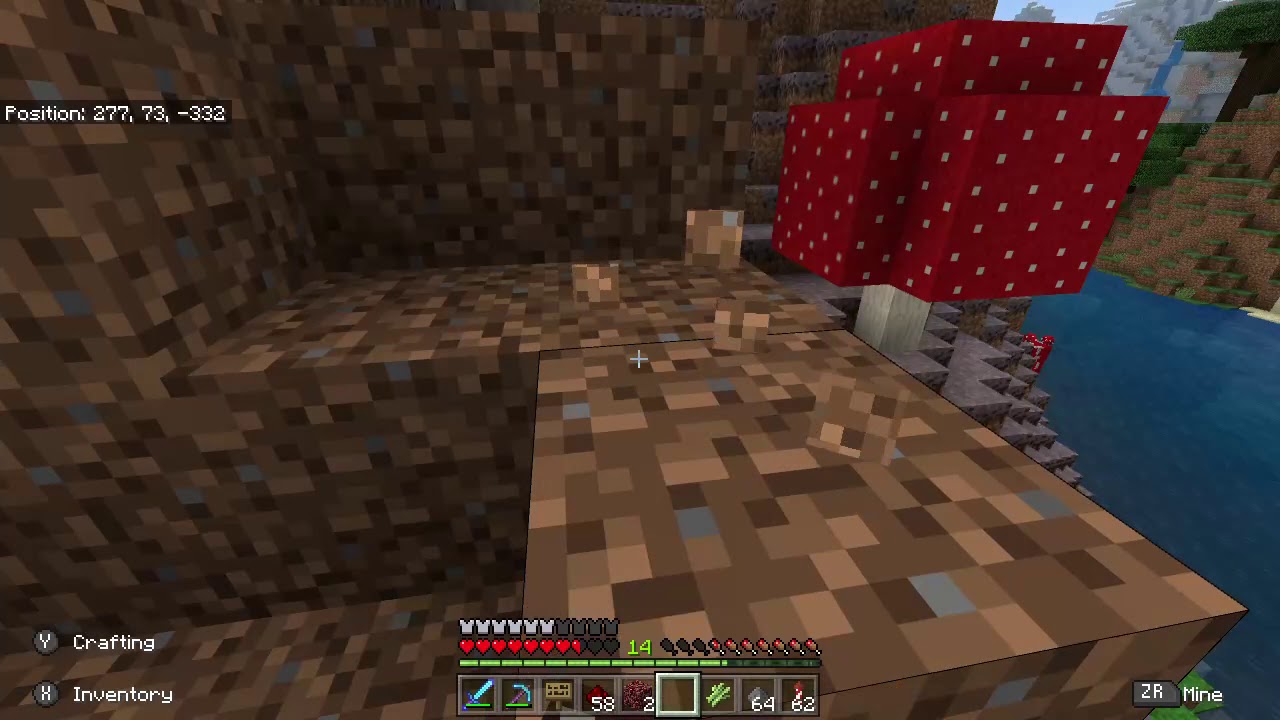 Minecraft hand glitch - YouTube