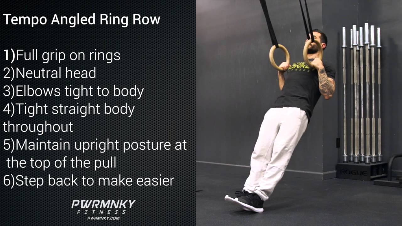 MONKEY METHOD Tempo Angled Ring Row - YouTube
