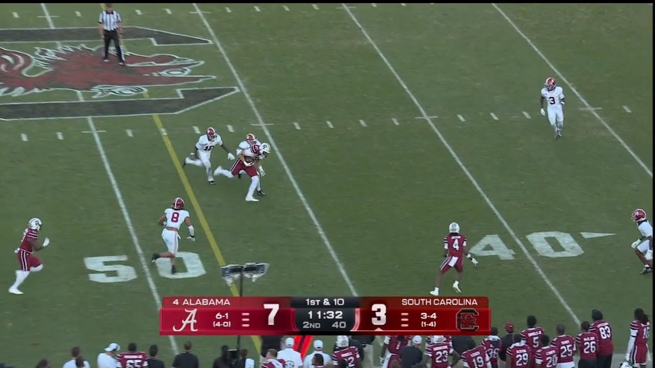 2025 USC vs Alabama - Brady Hunt 14 Yd Reception - YouTube
