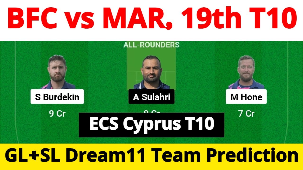 BFC vs MAR Dream11 Prediction | BFC vs MAR Dream11 | BFC vs MAR Dream11 ...