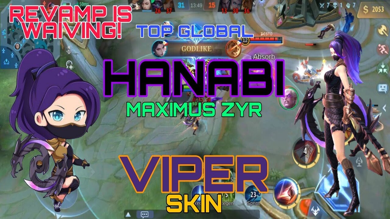 REVAMP HANABI IS COMING SOON! VIPER SKIN GAMEPLAY | Mobile Legends Bang ...