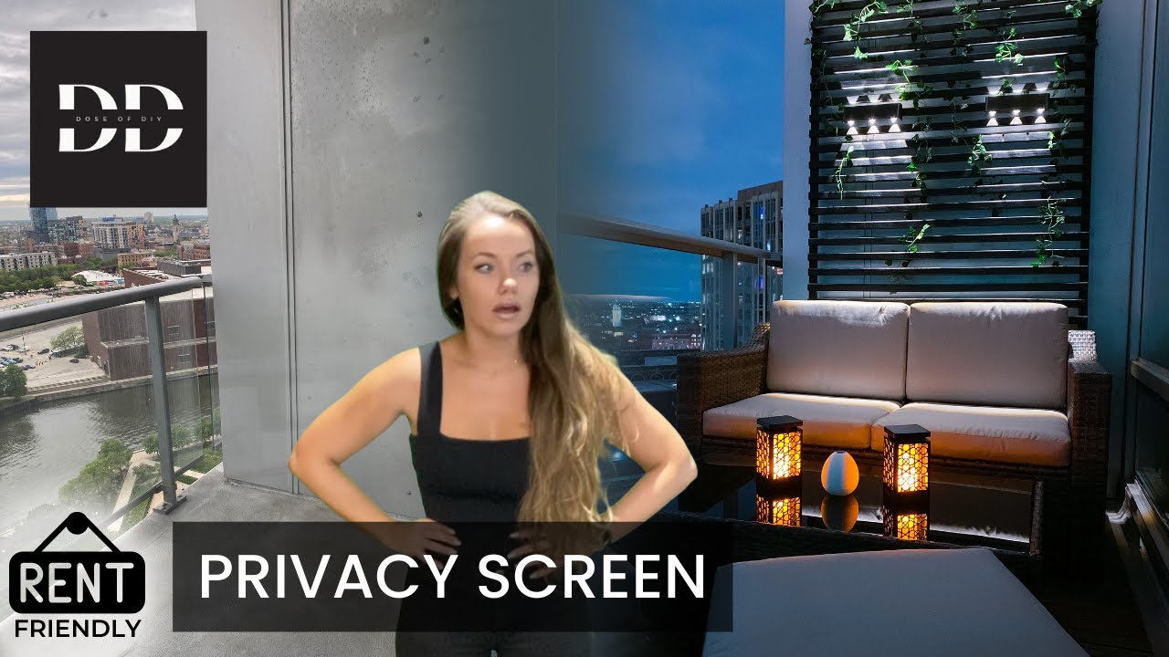 Upgrade Your Patio with a Rental-Friendly DIY Privacy Screen - YouTube
