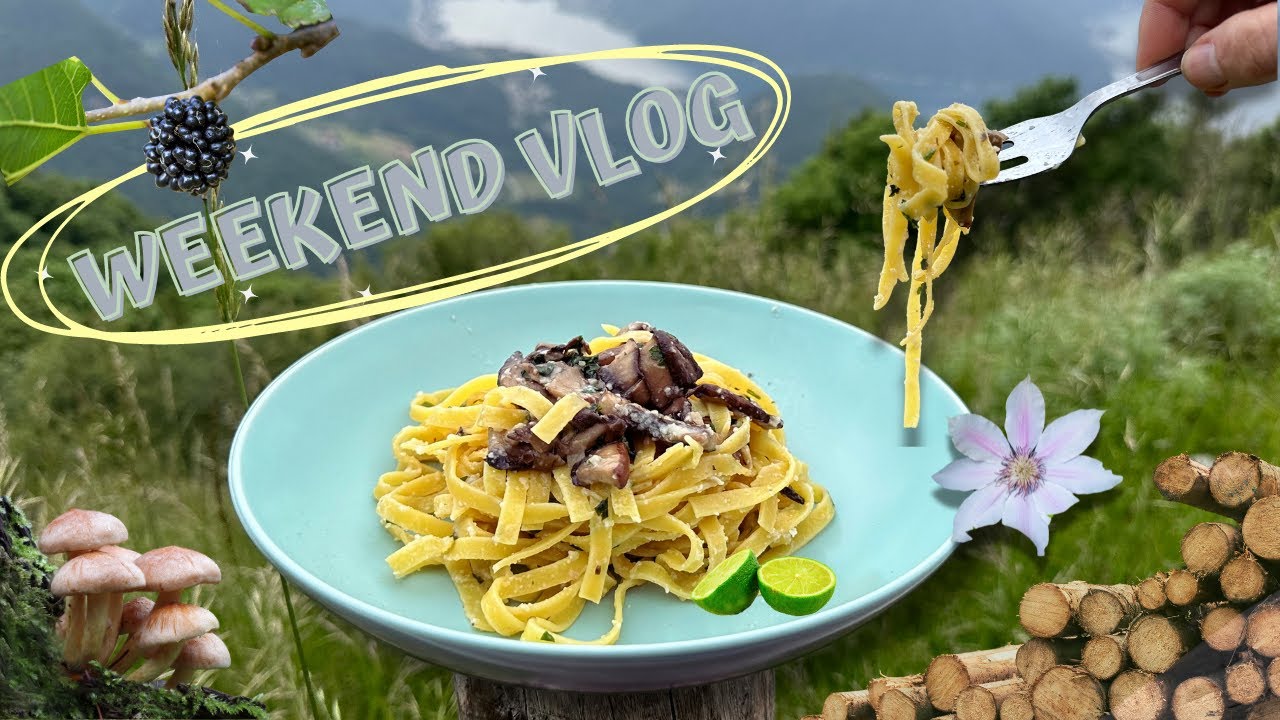 Tagliatelle with Mushrooms in Nature at Balcone d’Italia | Outdoor ...