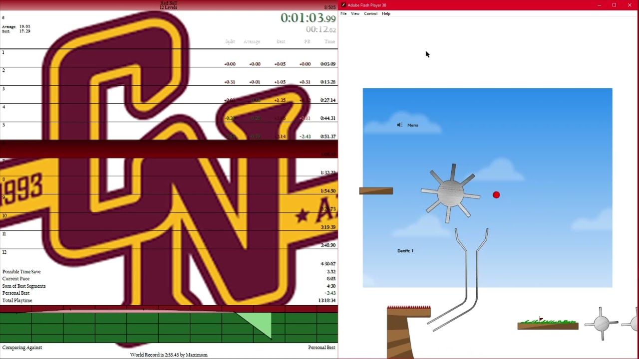 [PB - Level 6] Red Ball Level 6 IL Personal Best - 16.59 seconds - YouTube