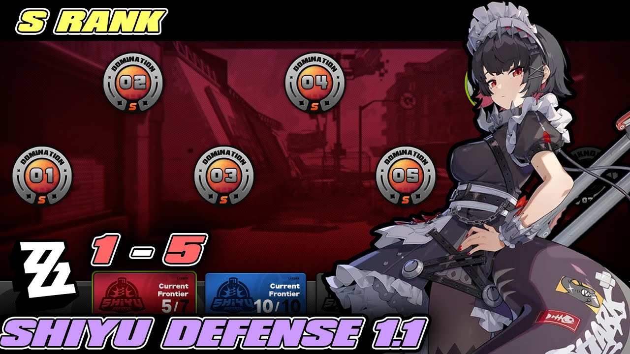 SHIYU DEFENSE 1.0 Phase 2 STAGES 1, 2, 3, 4, 5 (S RANK) | ZENLESS ZONE ...