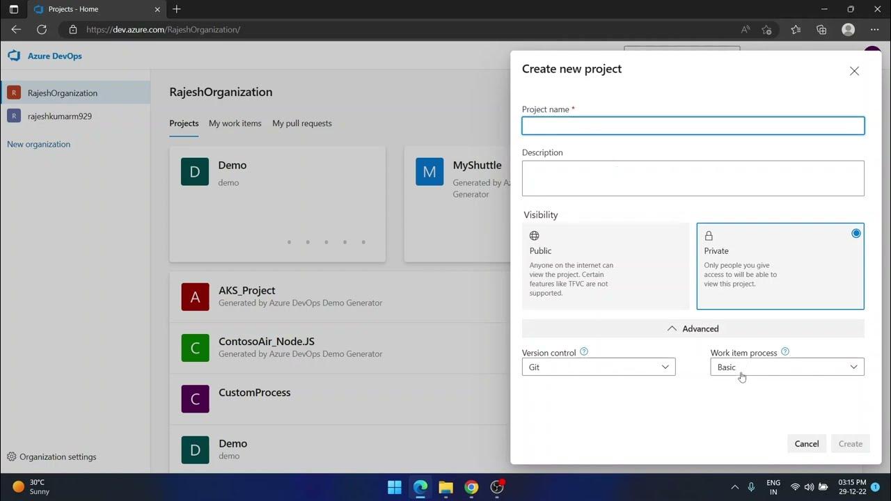 Azure DevOps - Change the Project Work Item Process - YouTube