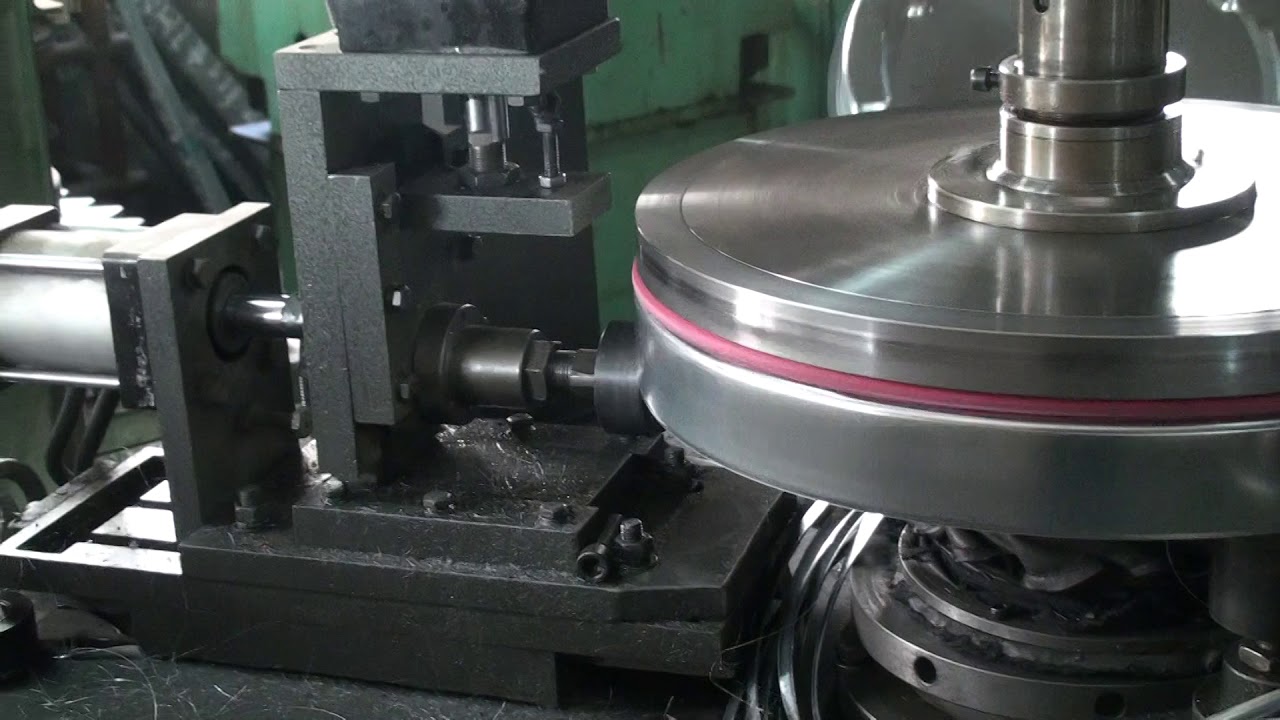 Water Tank Outer Side Cover Edge Trimming and Rolling - YouTube