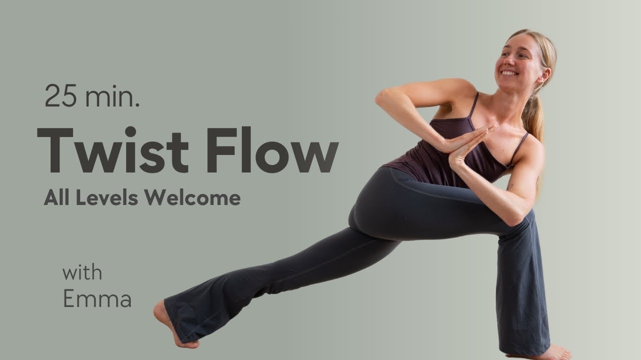 25-Minute Yoga Twist Flow for Spinal Mobility, Digestion, and Core ...