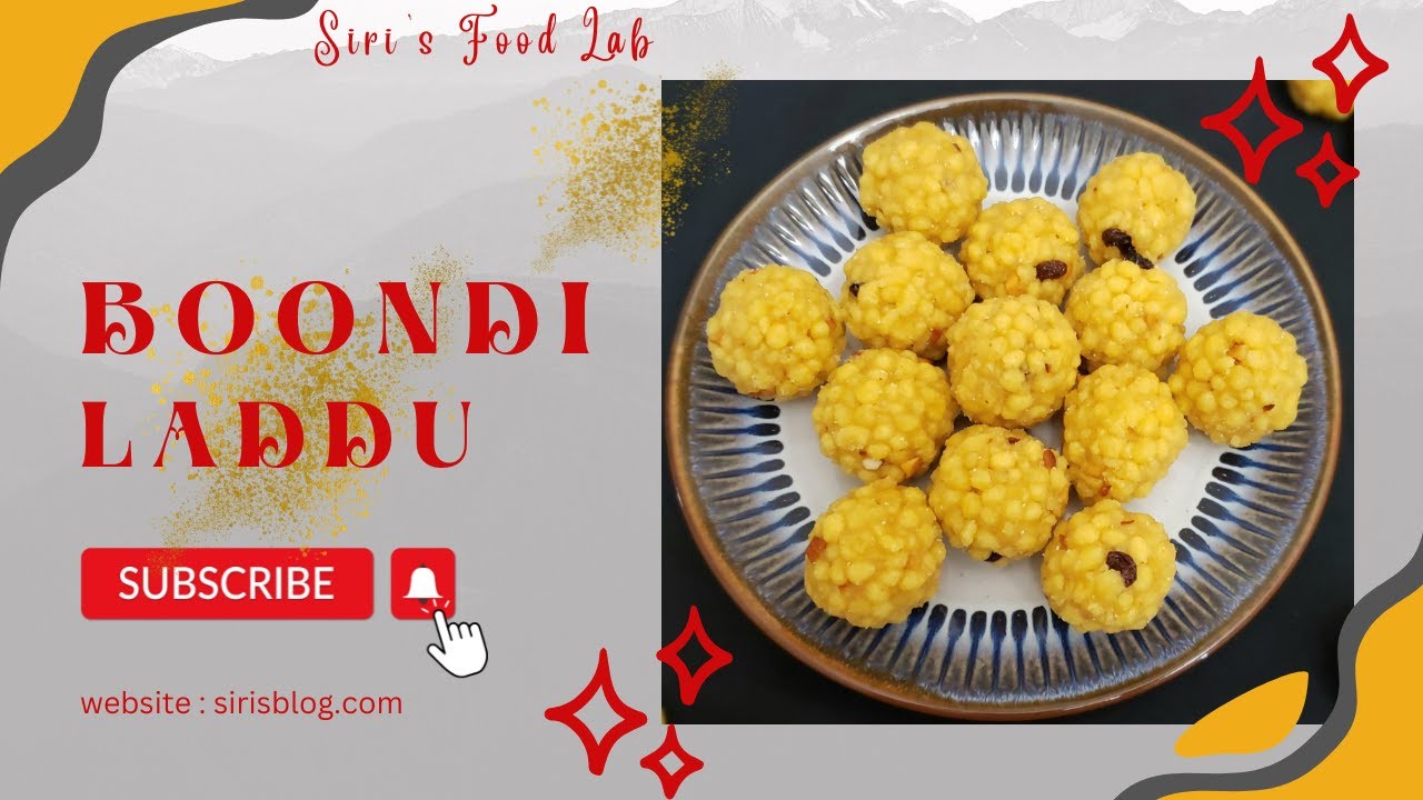 Boondi Laddu | How to make Boondi Laddoo easily at home-with perfect ...