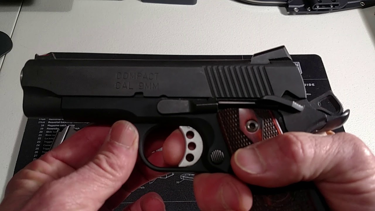 9MM 1911 SPRINGFIELD ARMORY RANGE OFFICER COMPACT - YouTube